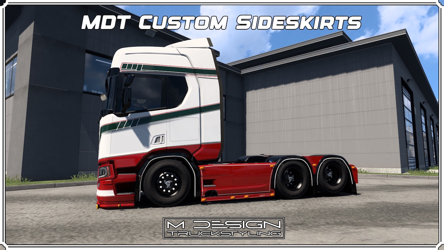 MDT - CUSTOM SIDESKIRTS WITH PIPES FOR NextGen R & S ! ETS2 MOD - M ...
