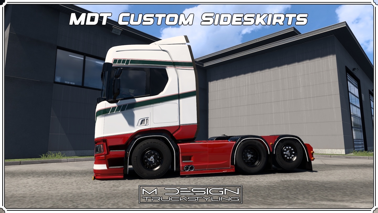 MDT - CUSTOM SIDESKIRTS WITH PIPES FOR NextGen R & S ! ETS2 MOD - M ...