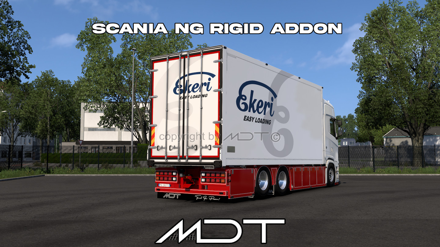 MDT Scania NG R+S Ekeri Rigid Sideskirt Addon - M Design Truckstyling